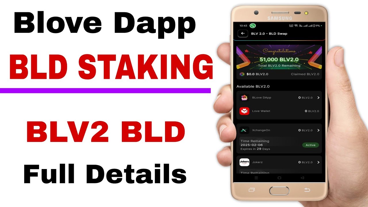 Blove Dapp Id Activate Blove BLD Staking Full Process | Blv2 BLD ...