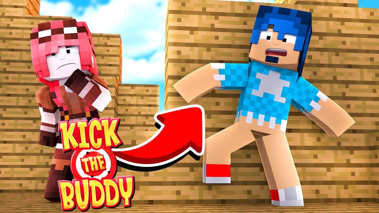 MINECRAFT ITA - NASCONDINO NEL VILLAGGIO DI KICK THE BUDDY! - YouTube