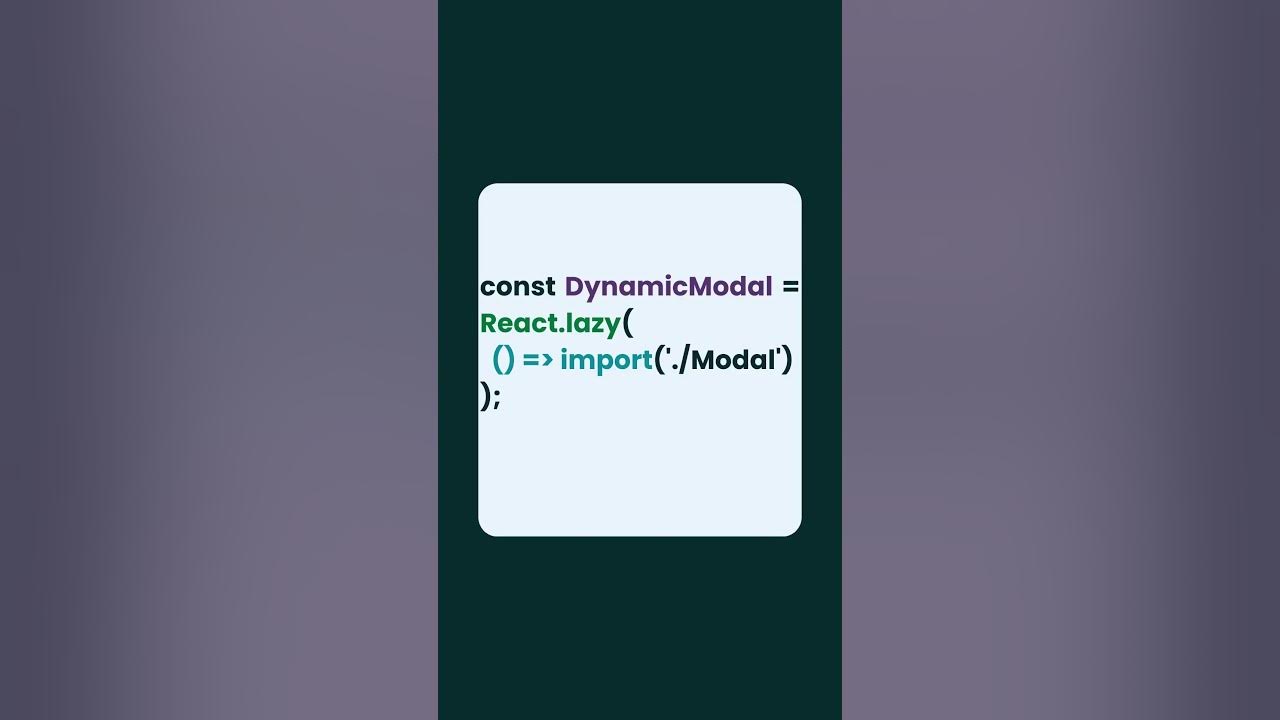 Faster Loading Time With Code Splitting In React Js React Lazy Loading Youtube