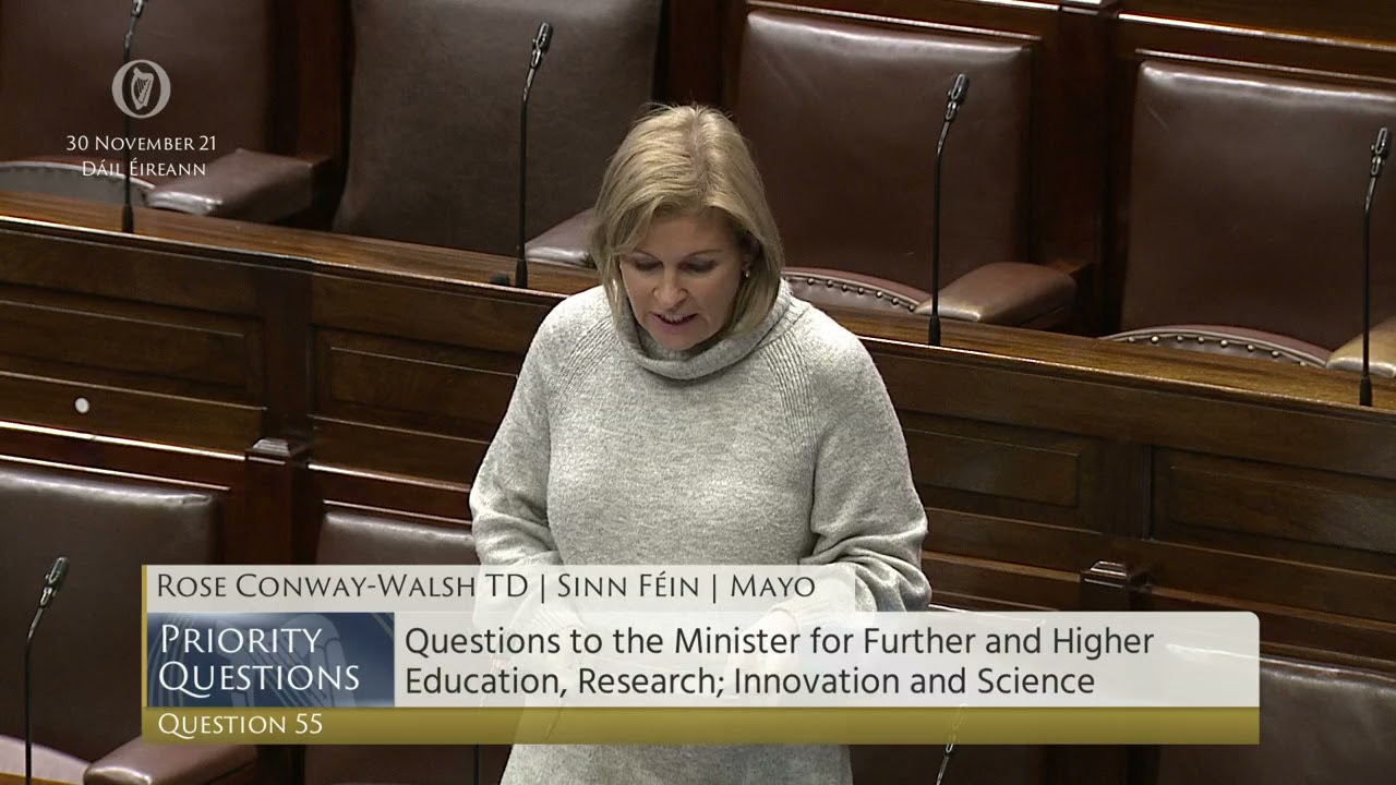 Deputy Rose Conway Walsh- speech from 30 Nov 2021 - YouTube