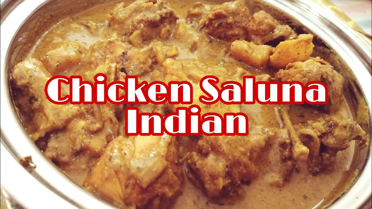 how to cook chicken Saluna indian spicy/arabic recipe - YouTube