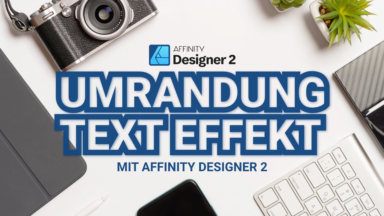 Umrandung Text Effekt [Affinity Designer 2] - YouTube