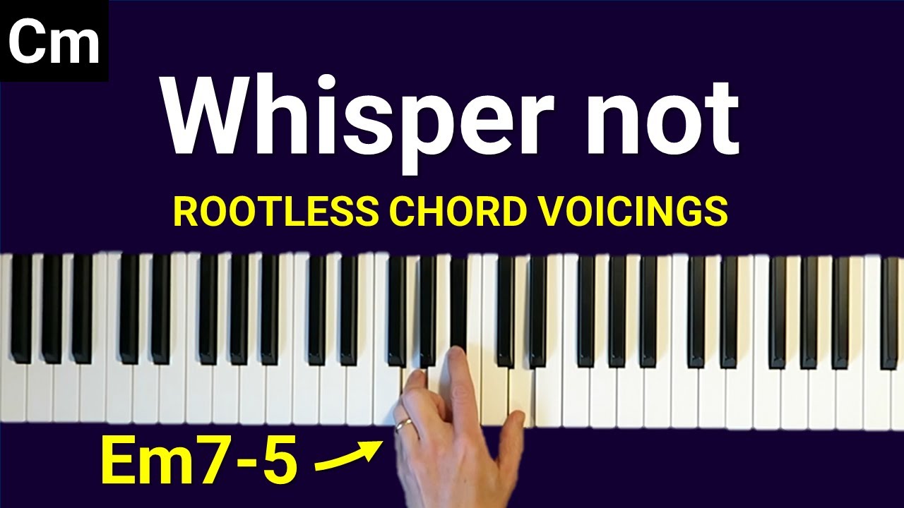 Whisper not - left hand piano voicings (with chord chart) - YouTube