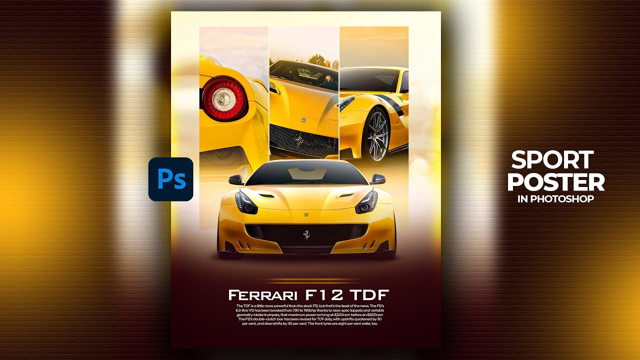 How to Design a Ferrari Poster in Photoshop (Step-by-Step Tutorial ...