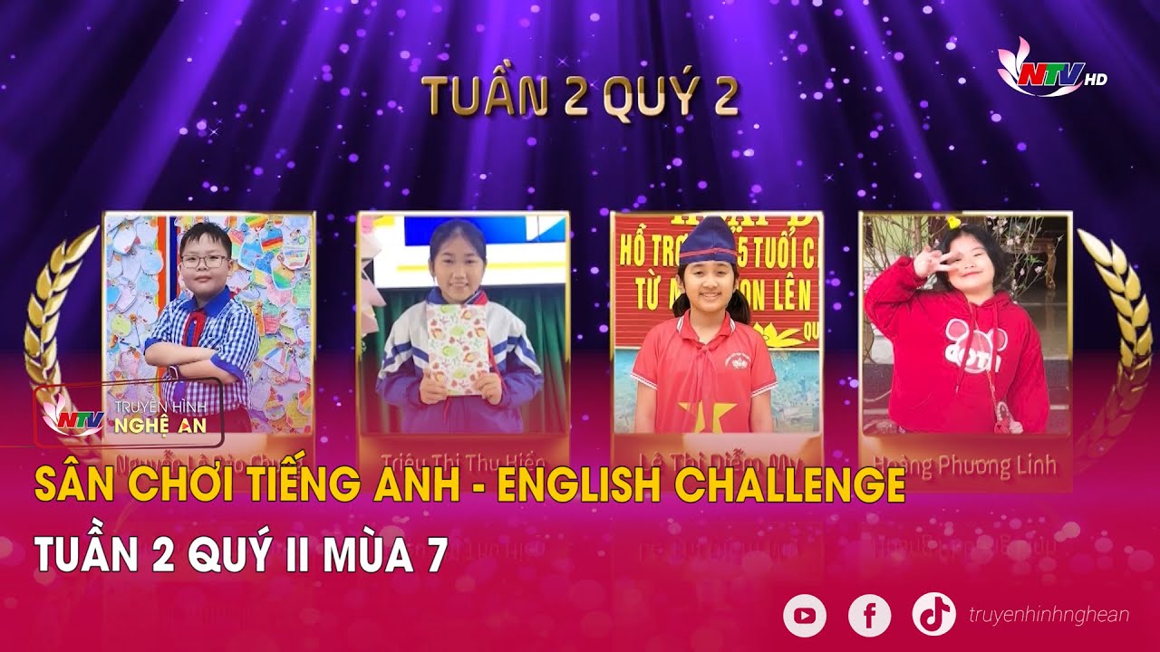 Sân chơi Tiếng Anh - English challenge tuần 2 Quý II mùa 7 - YouTube