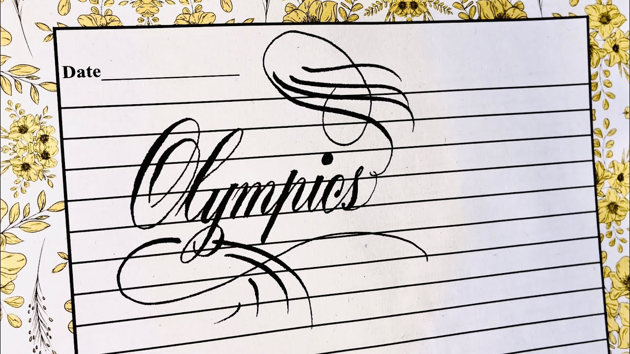 Essays Master: Calligraphy Inspired by the Olympic Spirit - YouTube