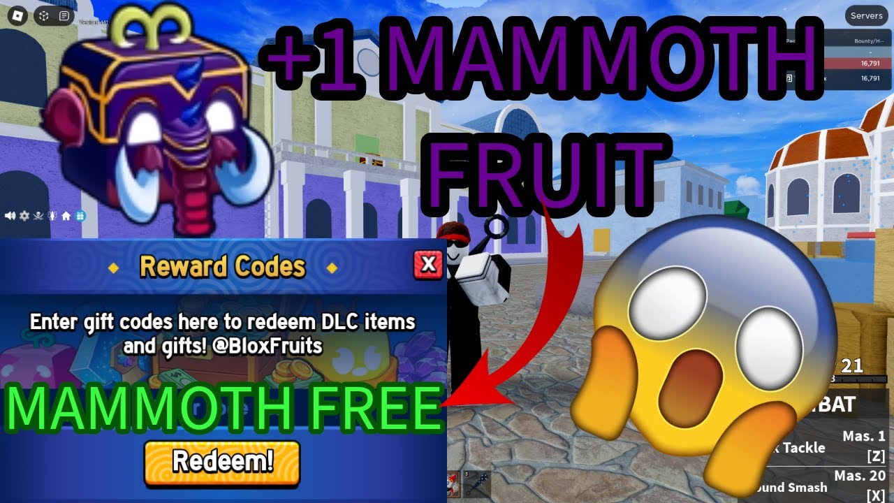 FREE MAMMOTH FRUIT CODE BLOXFRUITS (OP) | ROBLOX - YouTube