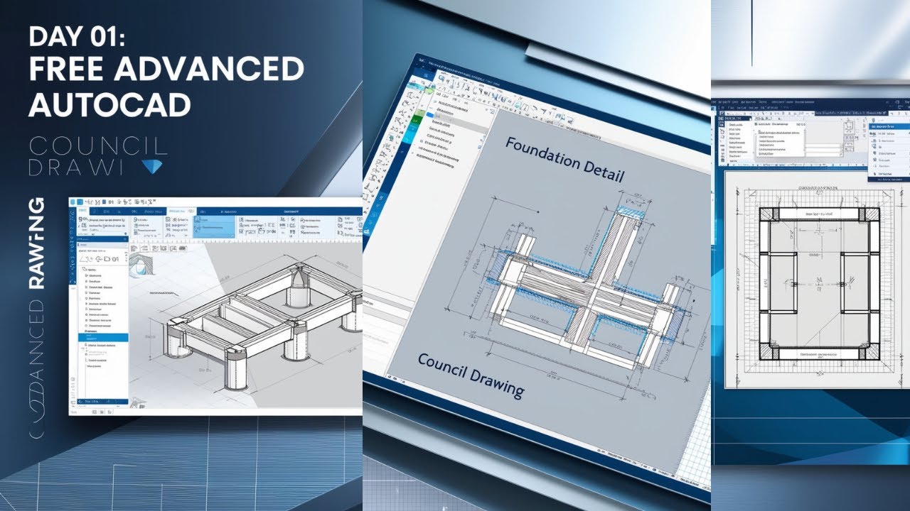 Free Advanced AutoCAD - Day 01 - Foundation detail for Council drawing ...