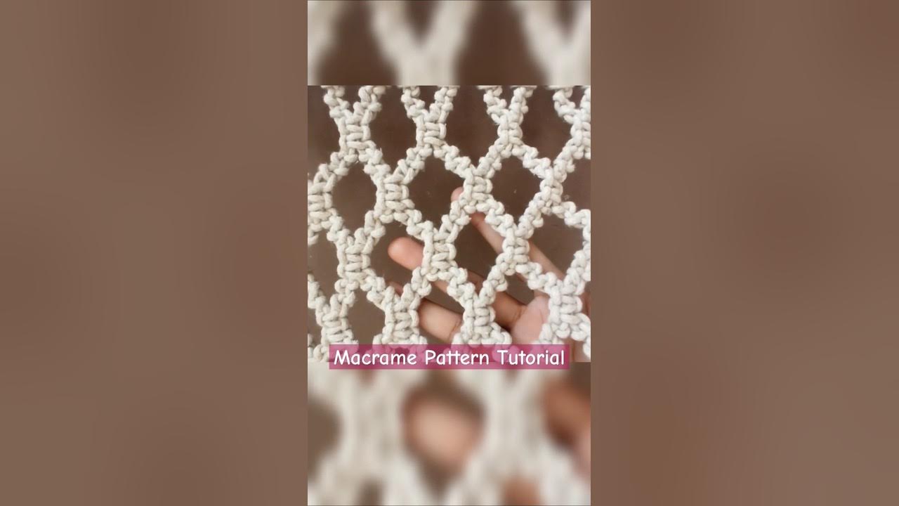 Macrame Pattern Tutorial #shortsfeed #viralshort #macrame #macrametutorial #macramecreation #diy ...
