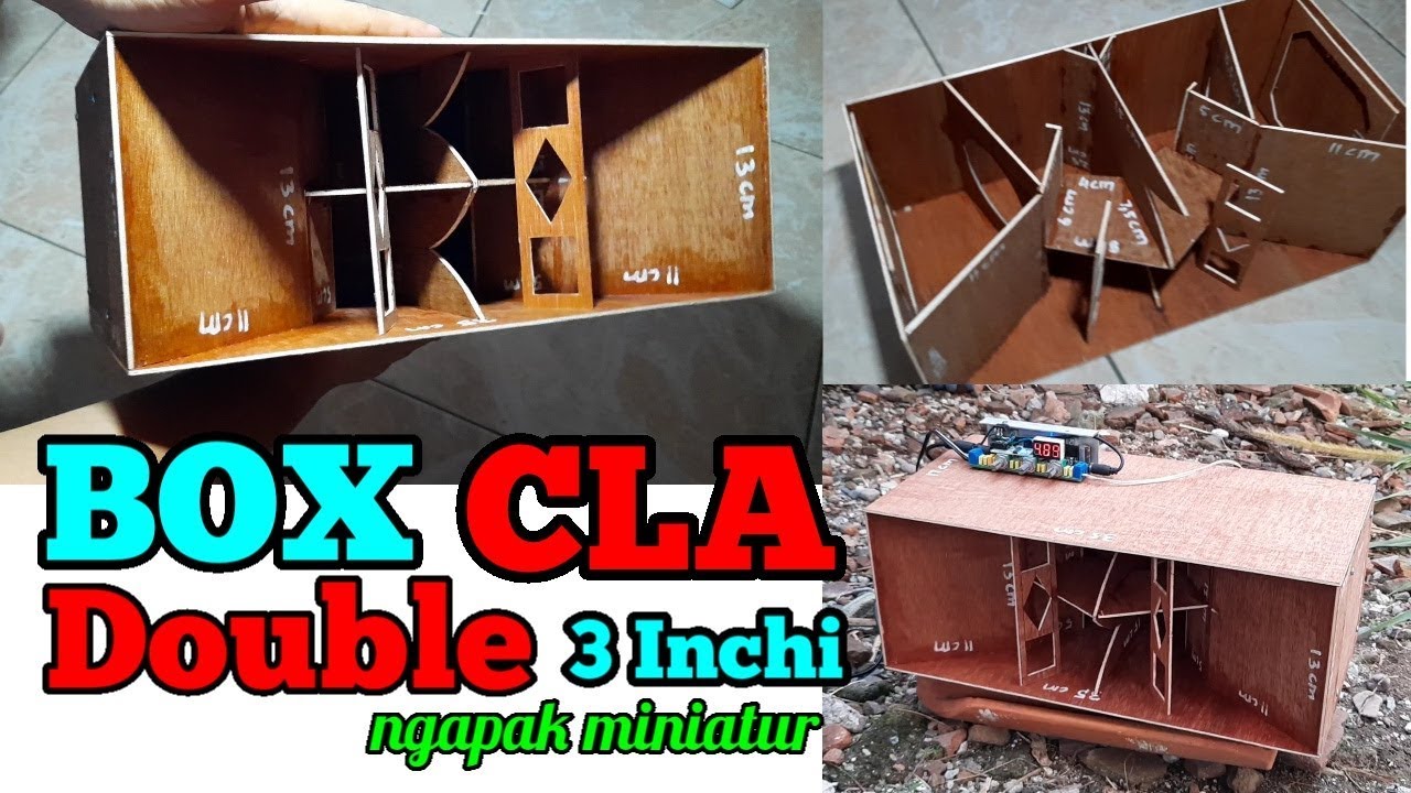 cara membuat Box CLA 3 INCHI ngapak miniatur - YouTube