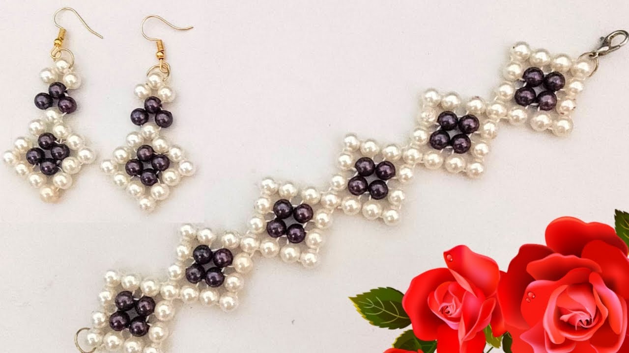 How to Make Simple Beaded Jewelry at Home | Beaded bracelet and ...