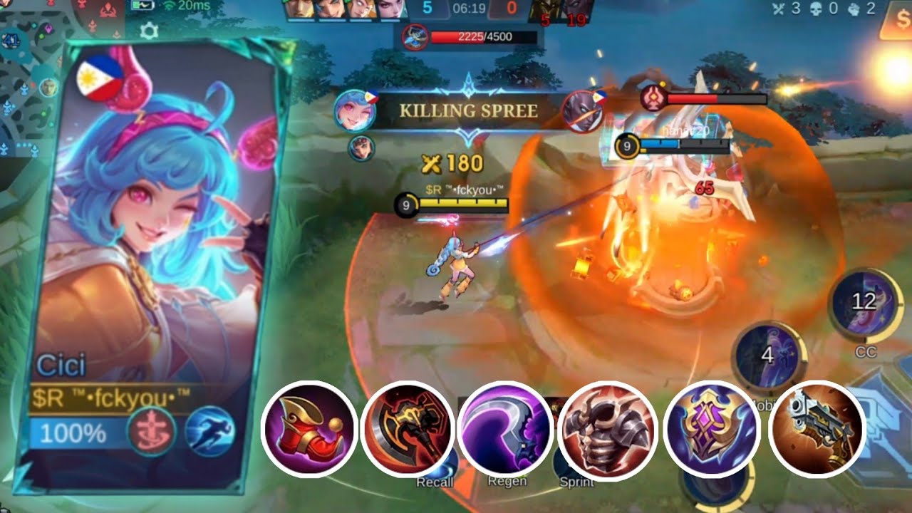 CICI BEST BUILD 2024 - EXP LANE - G-Rox Plays - MOBILE LEGENDS - YouTube