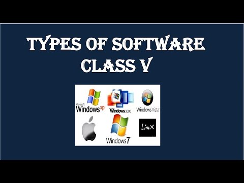 TYPES OF SOFTWARE | CLASS V | | COMPUTER SCIENCE - YouTube