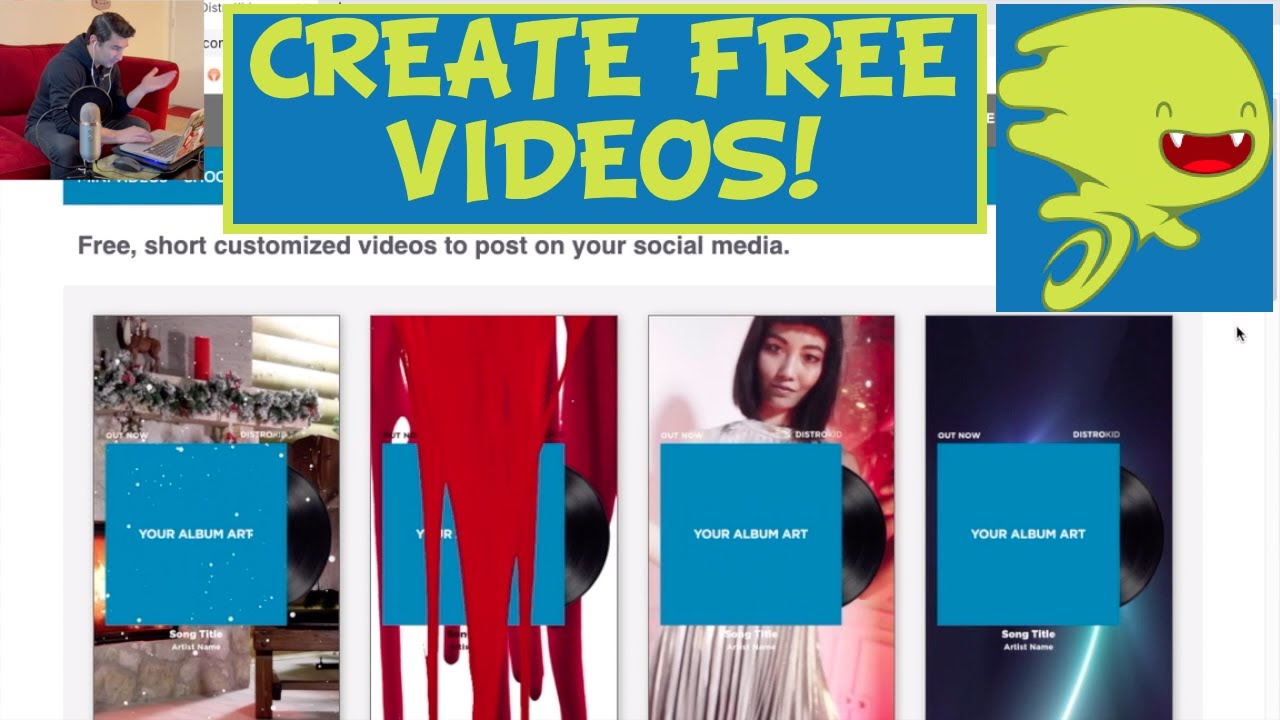 DistroKid NEW Feature: Create FREE Videos to Promote Your Music - YouTube