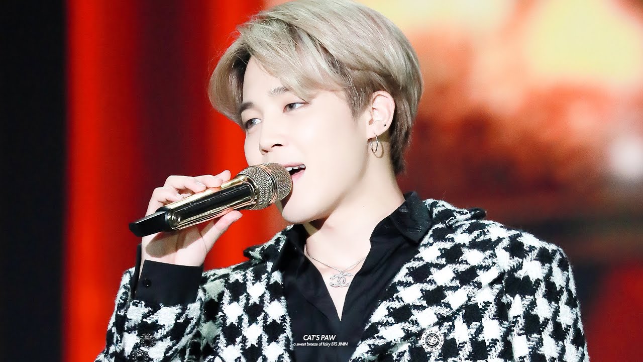 191225 SBS 가요대전 - Silent Night Holy Night - BTS JIMIN (방탄소년단 지민) - YouTube