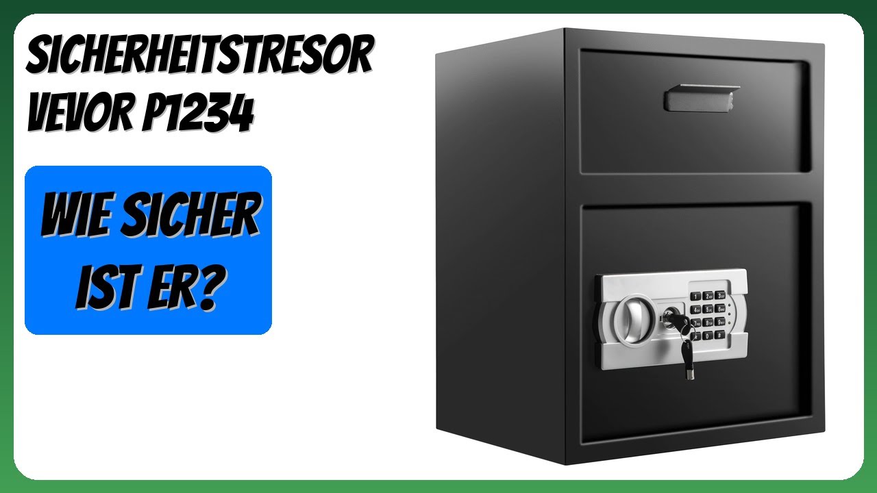 BEWERTUNG (2025): Sicherheitstresor VEVOR P1234. Infos - YouTube