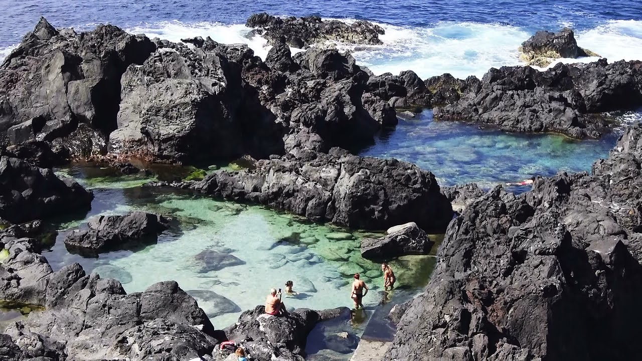 Graciosa Island - Azores - Piscina Do Carapacho e Poceirões - YouTube