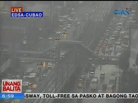 UB: Traffic update as of 6:59 a.m. (December 24, 2018) - YouTube