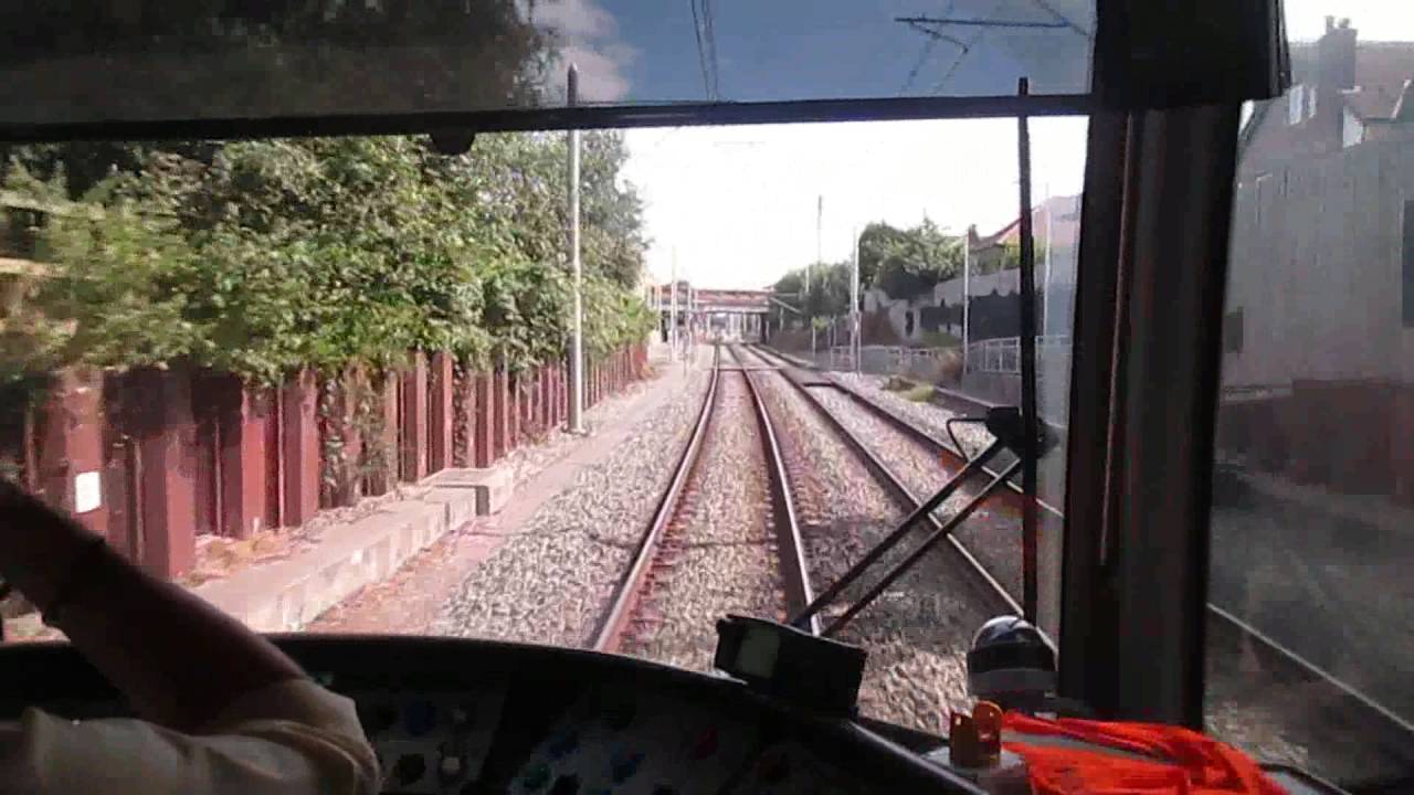 Metrolink Driver's Eye View - Trafford Bar to Withington - East ...