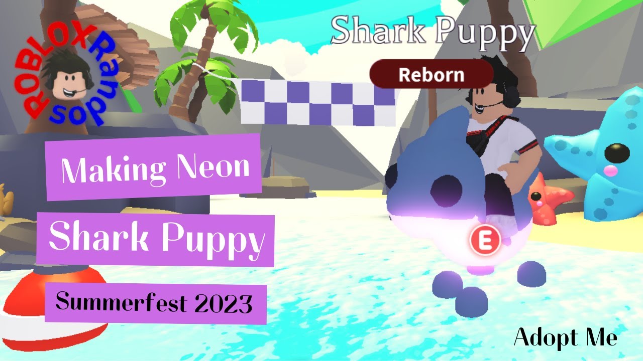 Making NEON SHARK PUPPY in Adopt Me Roblox! - YouTube