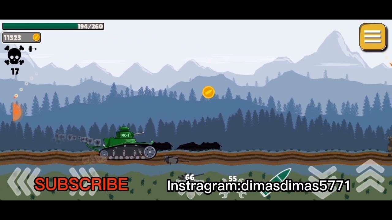 game tank battle war 2d game free chapter 1 level 51 - YouTube