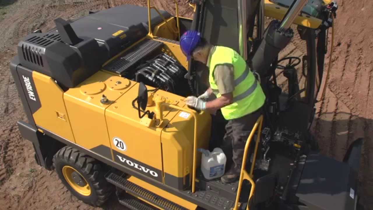 Volvo EW160E, EW180E - Serviceability - YouTube
