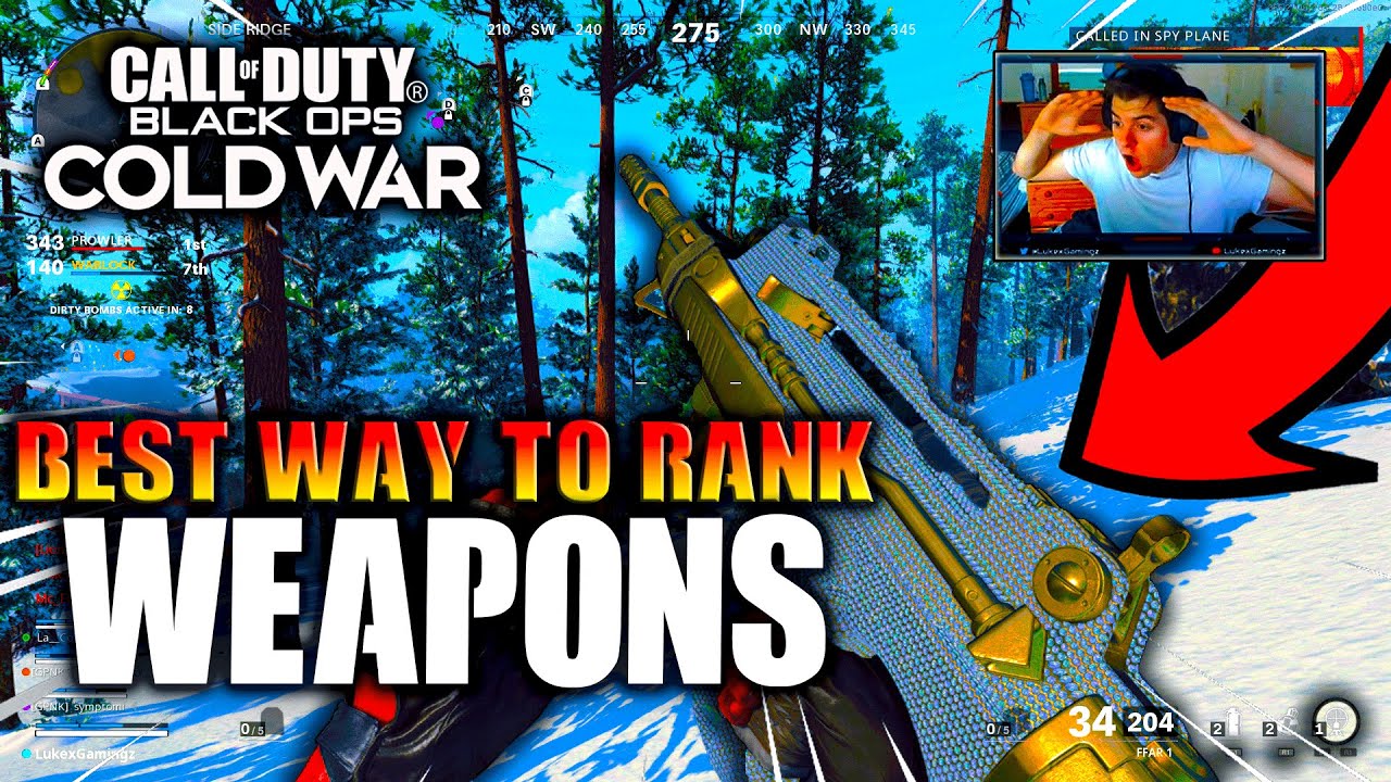 BEST WAY TO LEVEL UP WEAPONS IN COLD WAR "MAX WEAPON" (MAX LEVEL IN 1 ...