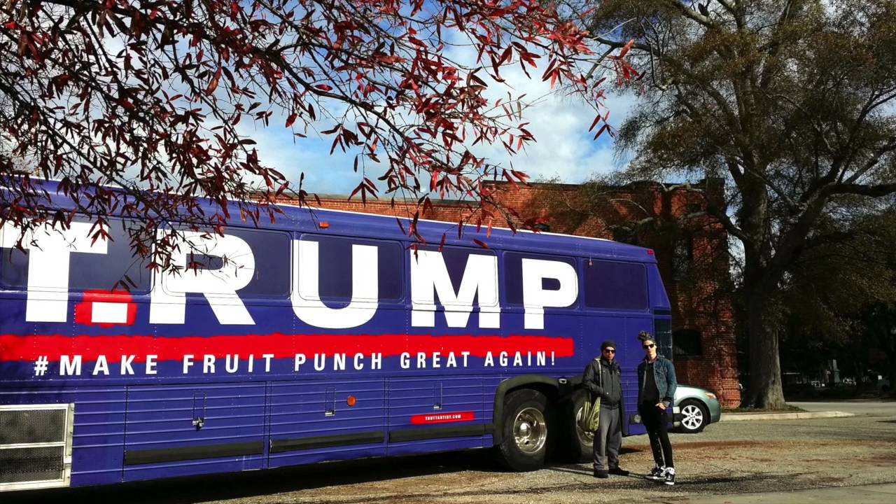 Anti-Donald Trump Bus Tours Early Voting States - YouTube