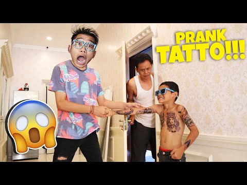 PRANK FULL TATTO!!! FROST DIAMOND, PAPA GA PERNAH SEMARAH INI!!!