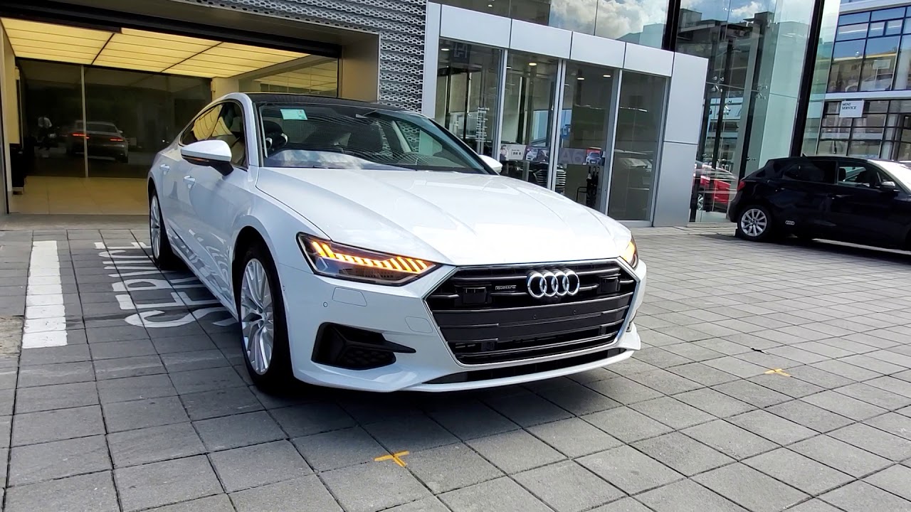 Audi A7 Sportback 45TFSI quattro 金屬冰川白 Glacier white(2Y) 陳世墉 - YouTube