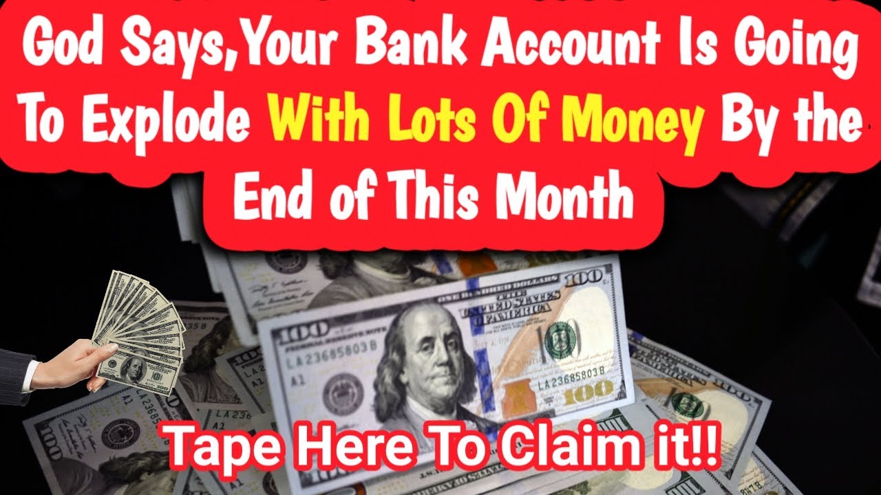 God Says, 🛑Your Bank account Is Going to Overflow With money🦋miracle # ...
