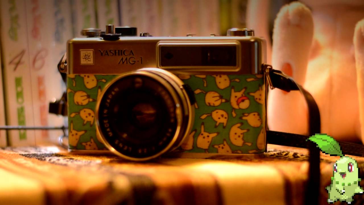 Custom POKEMON decal film camera || Yashica MG-1 1975
