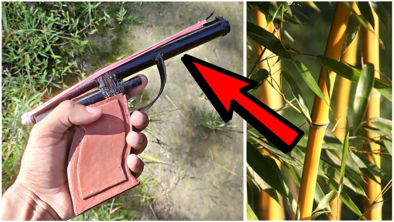 How to make real bamboo gun making - YouTube