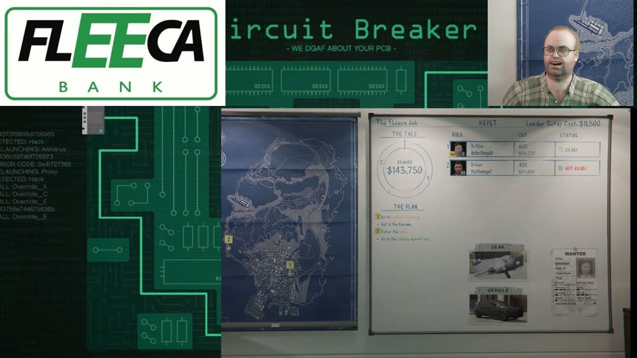 Fleeca Bank Heist - All setups and Heist Finale - GTA 5 Online - YouTube