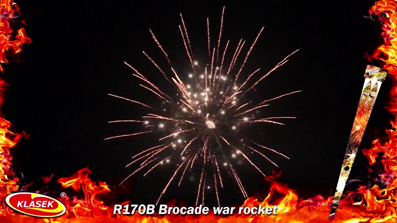 Brocade war rocket ExplosiveFireWorks - YouTube