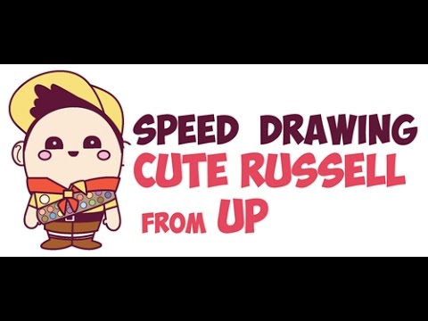 Speed Drawing Russell Cute from Pixar Up Easy (Chibi / Kawaii) Quick ...