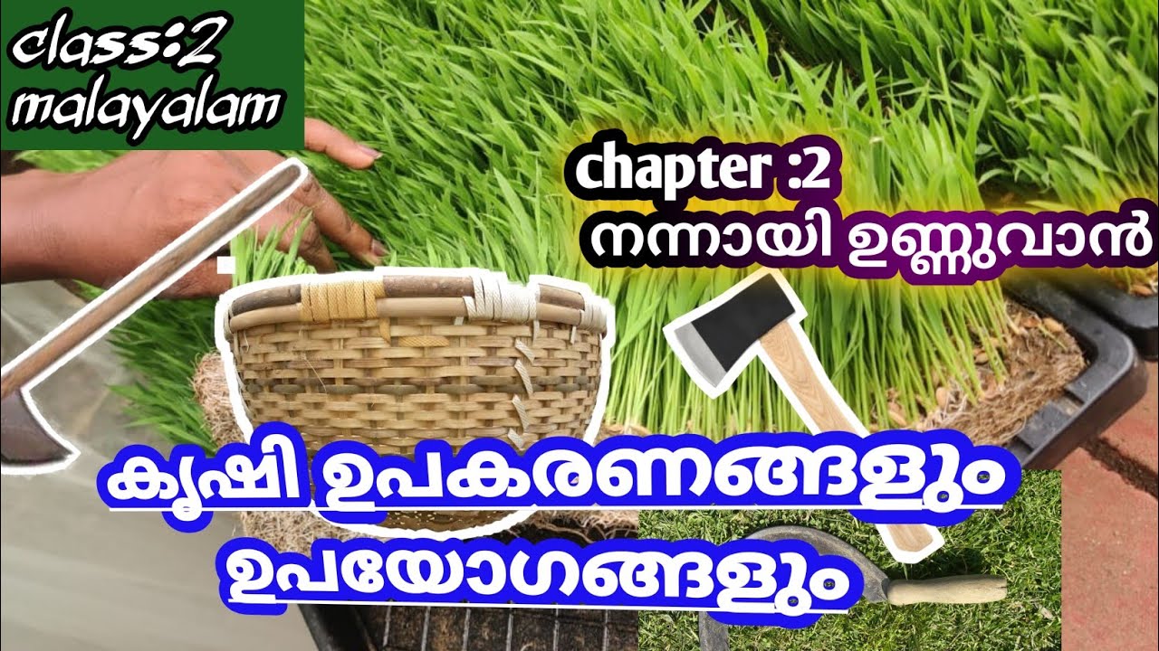കൃഷി ഉപകരണങ്ങളും ഉപയോഗങ്ങളും#malayalam #chapter 2#nannayi unnan#new ...