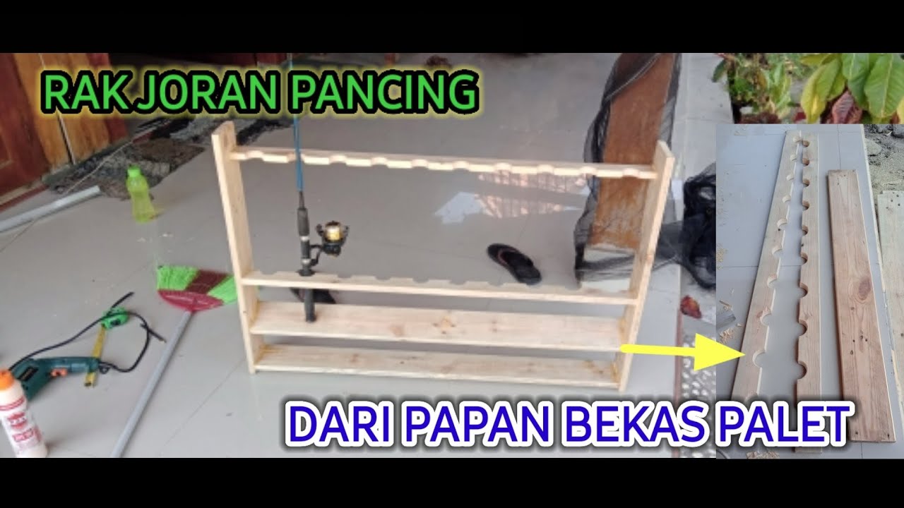 CARA MEMBUAT RAK JORAN PANCING MINIMALIS DARI BAHAN PAPAN BEKAS#palet ...