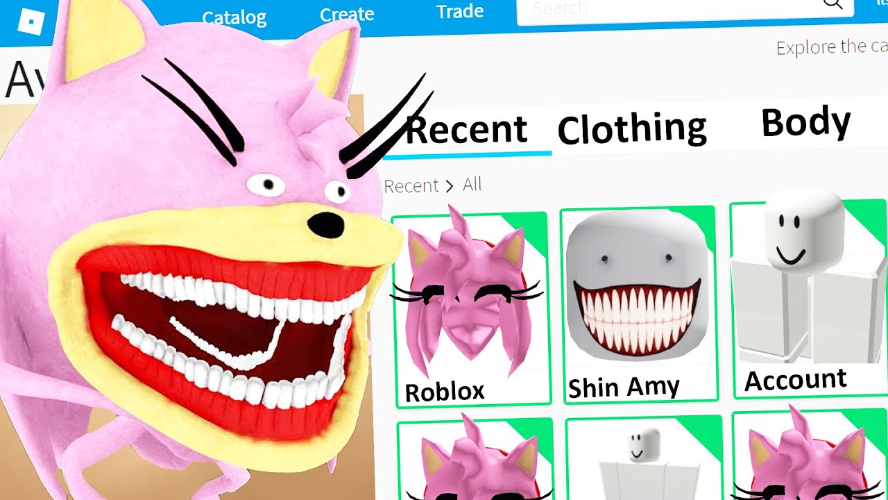 MAKING SHIN AMY SONIC TAPES a ROBLOX ACCOUNT - YouTube