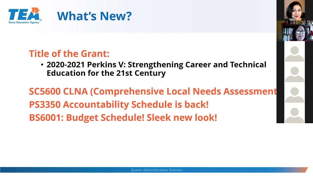 Completing the 2020-2021 Perkins V Application - YouTube