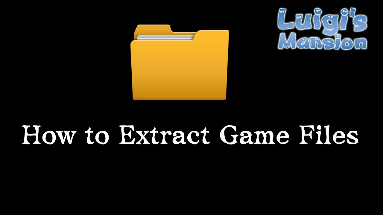 Luigis Mansion Modding Tutorial Extracting Game Files 1 Youtube 5735