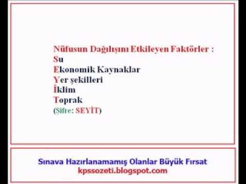 Kpss Coğrafya şifreleri