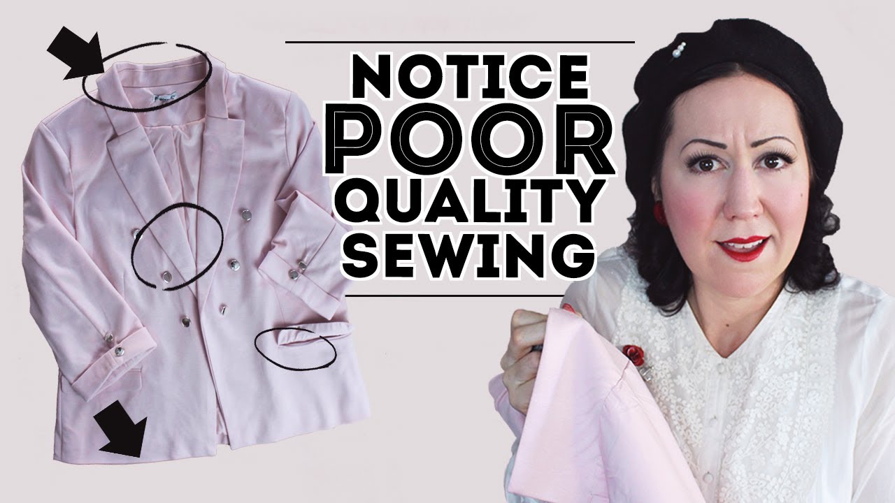 RED FLAGS OF A POOR QUALITY GARMENT – Get better at sewing by looking ...