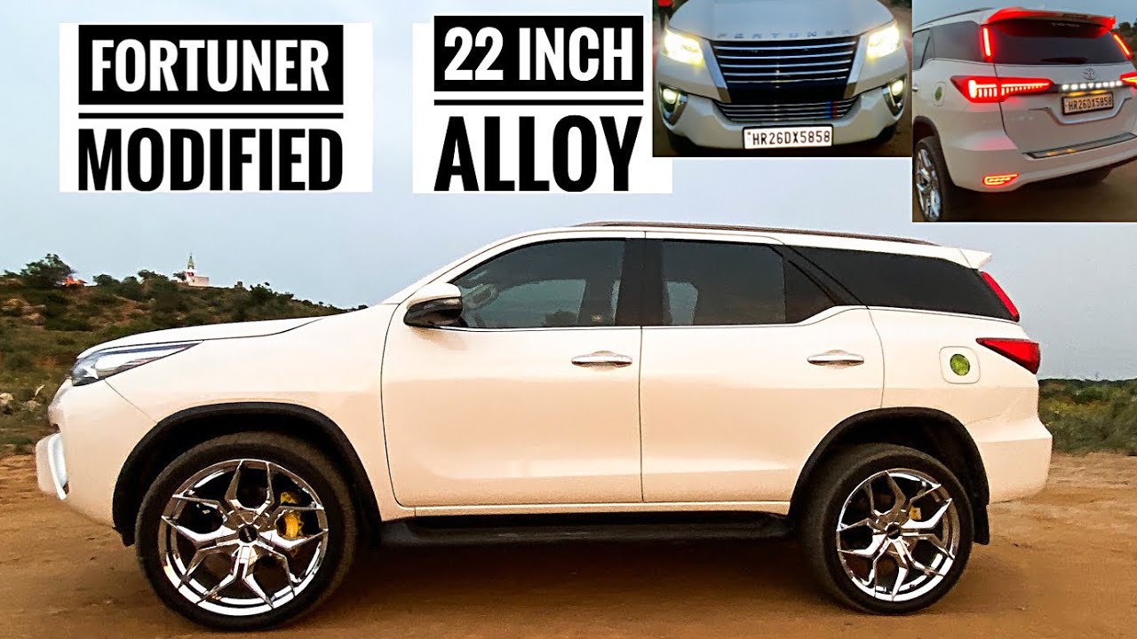 Modified Fortuner base to top with 22”chrome alloy🔥after market tail ...