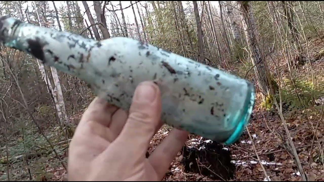 Quick Bottle Dig At The Old Silver Mining Town Dump - YouTube