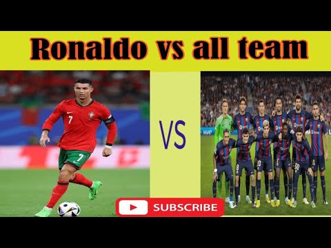 RONALDO VS TEAM football match game - YouTube