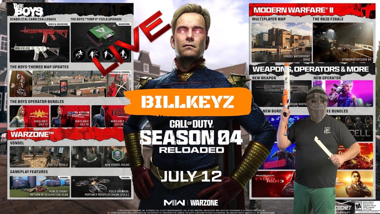 🔴 Live how to get homelander in call of duty modern warfare 2 season 4 ...