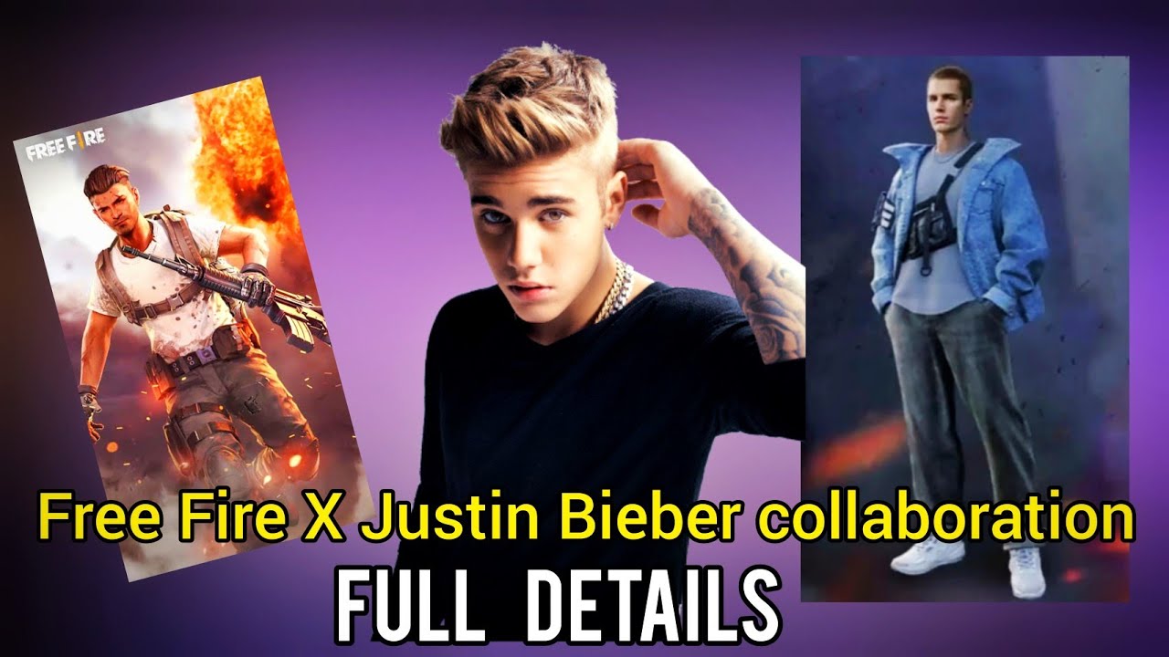 FULL DETAILS OF UPCOMING FREE FIRE X JUSTIN BIEBER COLLABORATION - YouTube