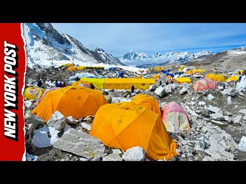 Shocking Footage Shows Trash and Abandoned Tents at Mount Everest Camp