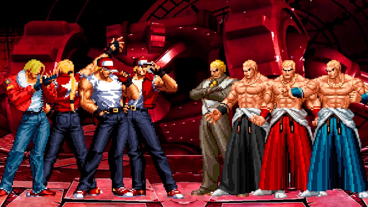 [KOF Mugen] Terry Bogard Team vs Geese Howard Team - YouTube